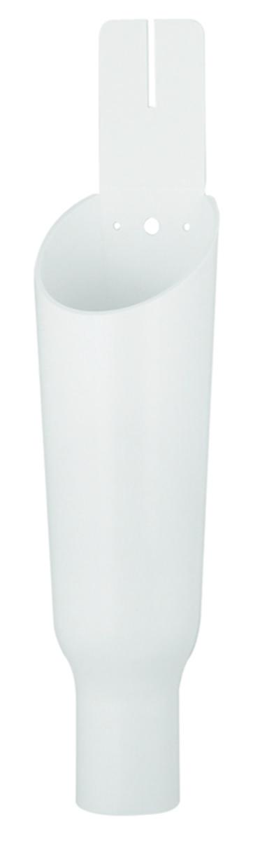 40 mm trakt. smal modell med feste for slange. hvit - vas...