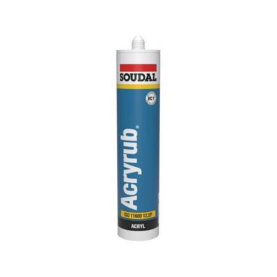 Fugemasse akryl acryrub soudal 310ml grå - fugemasse akry...