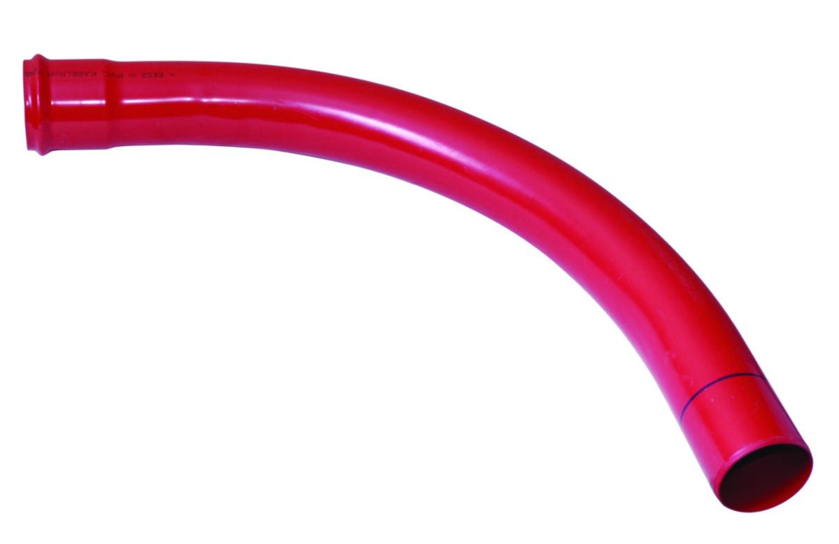 110 mm pvc bend 90° rød r=2.0 mtr protectline - protectli...