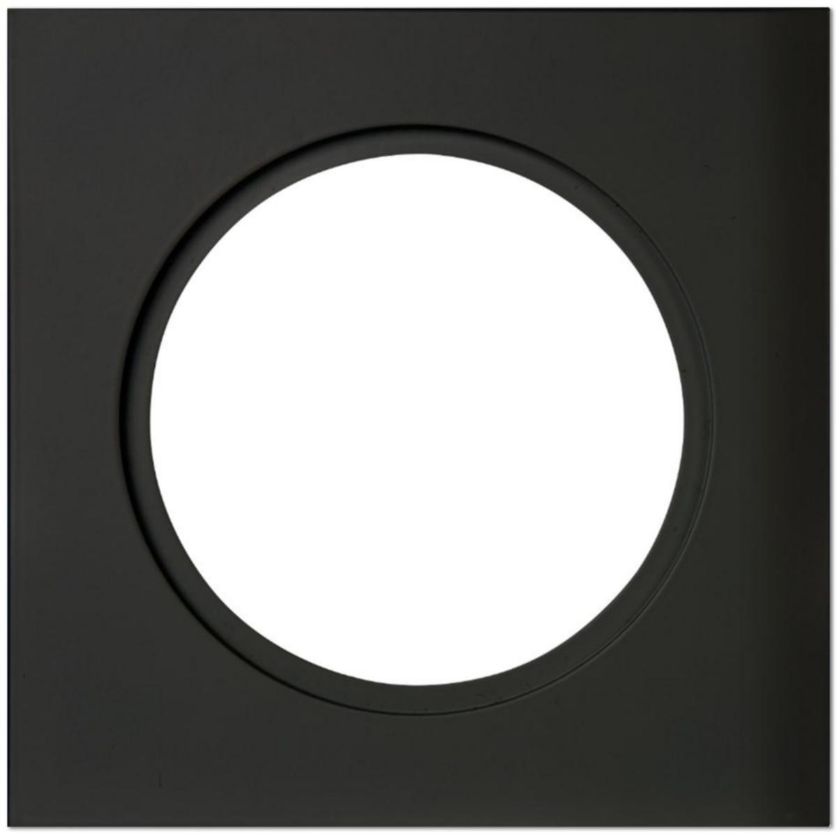 Dl ramme 1-hull matt sort - downlightramme unilamp 1-hul...