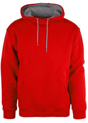 Hettegenser you harlem rød/gråmelert str xs - hettegenser...