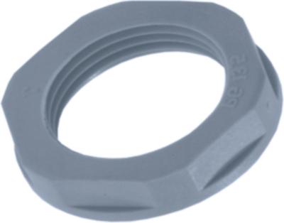 Mutter m 20 grå - kontramutter m/krage skintop gmp-gl m...