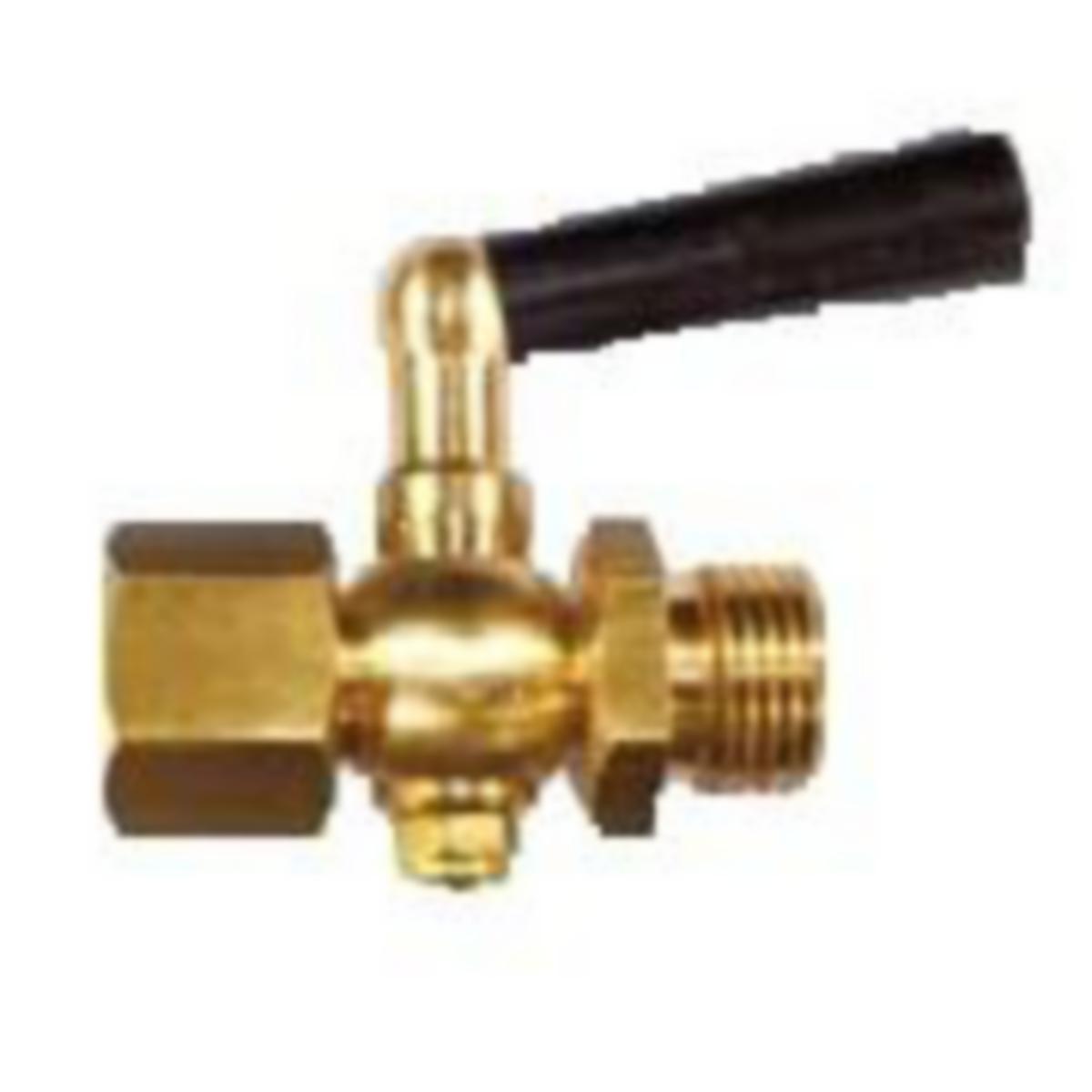 1/4 innv/utv. manometerkran - manometerkran messing, inn...