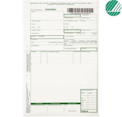 Fraktbrev snapsett parajett 203x297mm 4 eks - fraktbrev s...