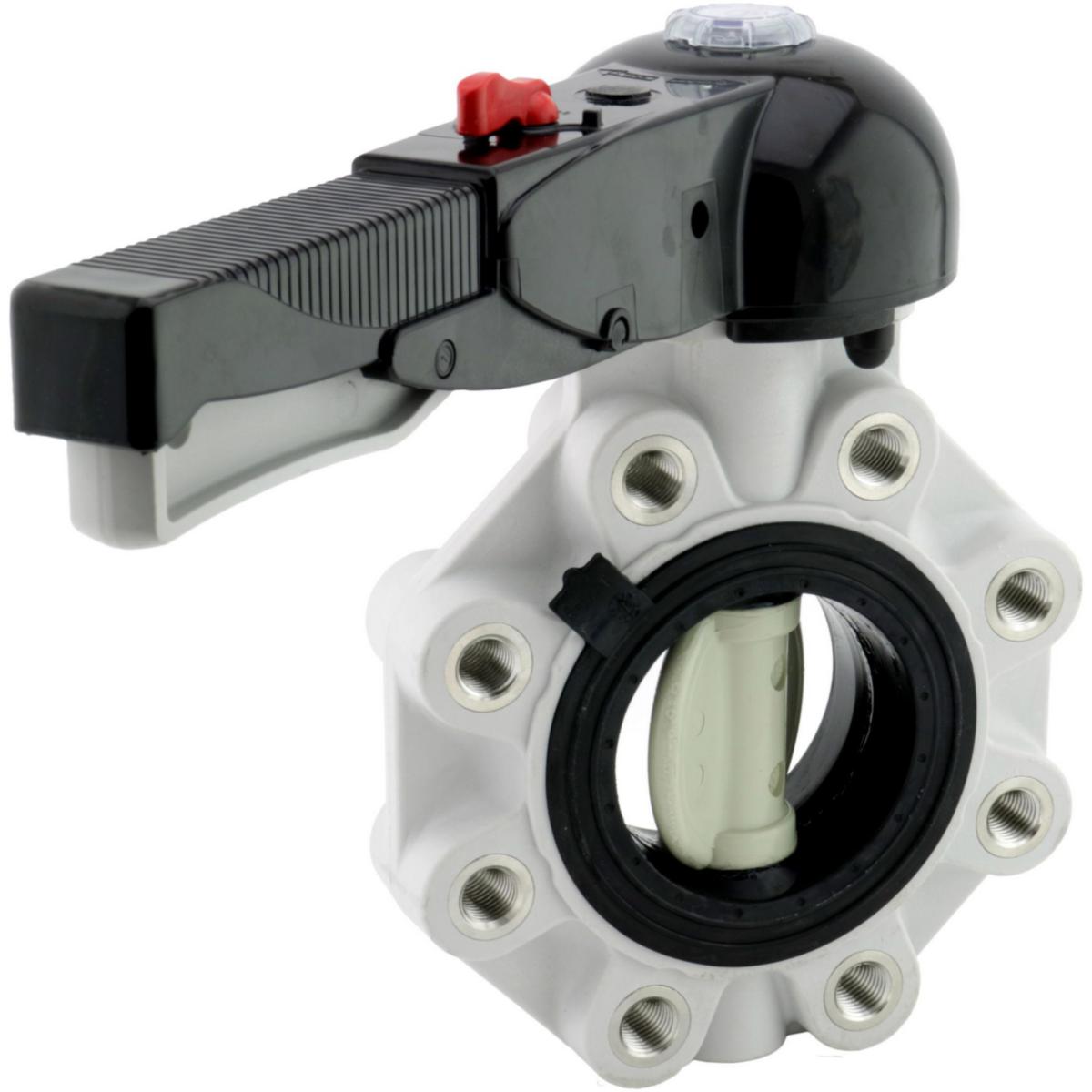 140mm pp-spjeldventil epdm dn125 lug m/spak lu-e-140 - dr...