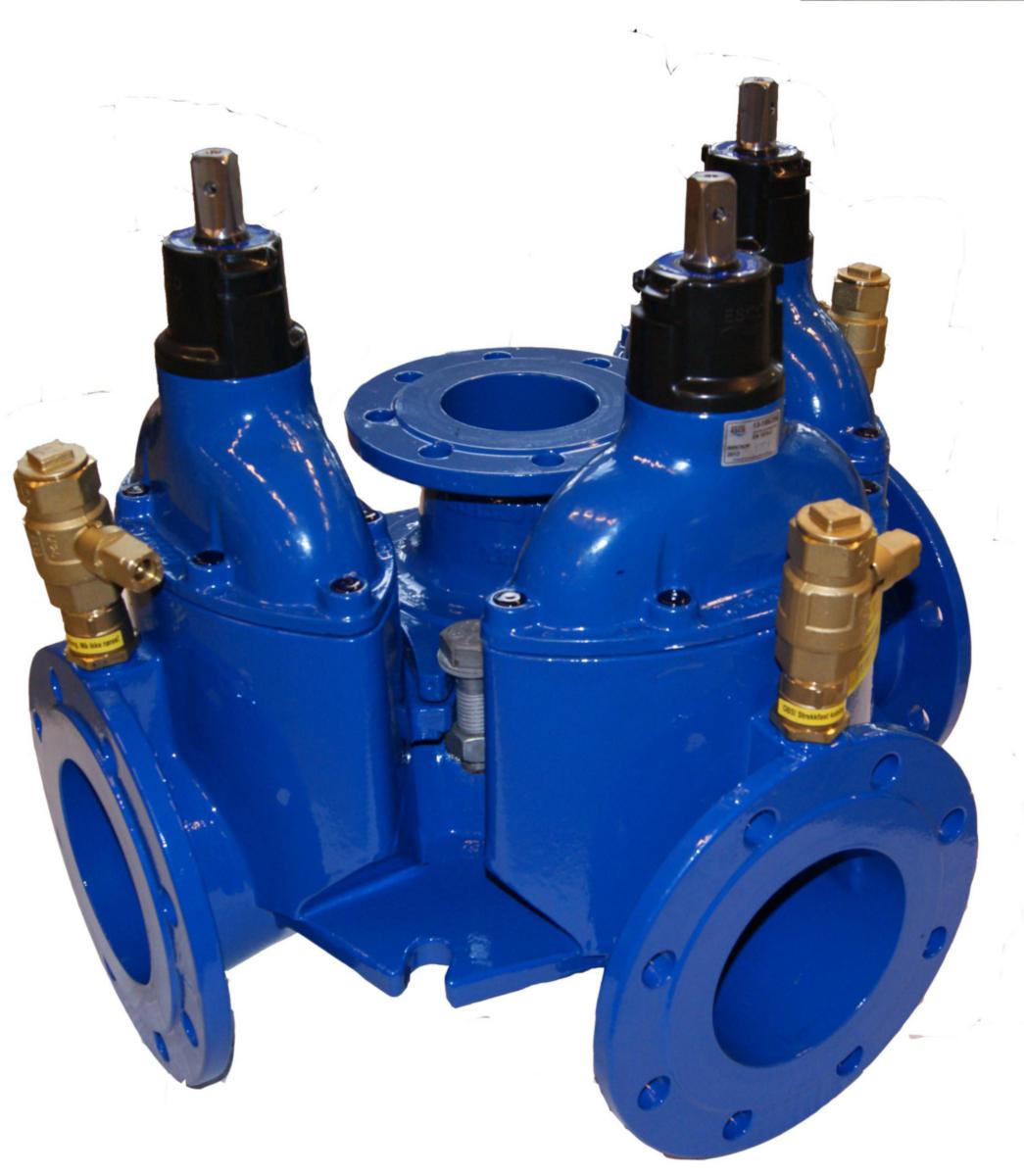 Dn 150 ventil t-rør 3/3 høyre med serviceventil s-2250 pn...