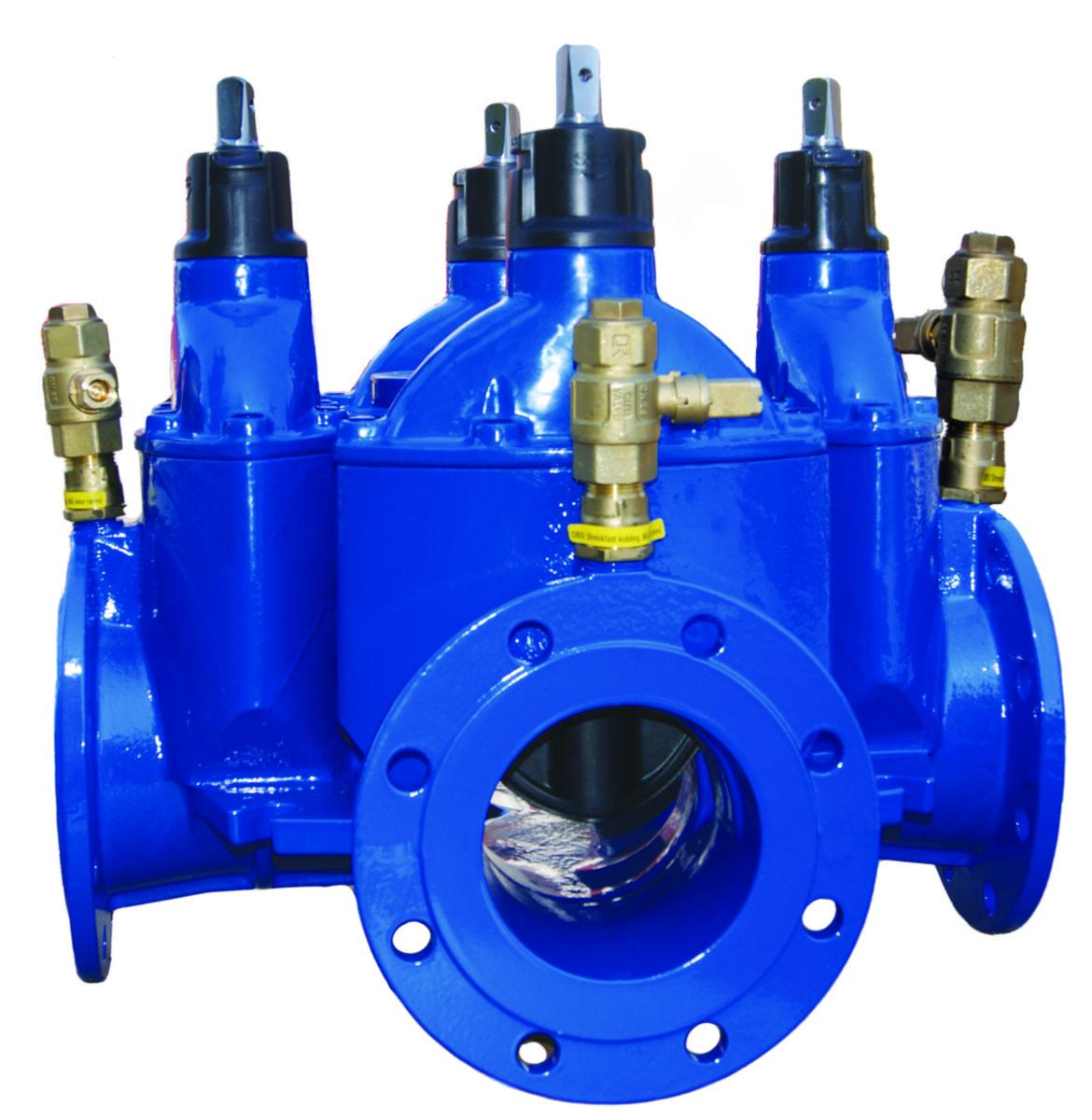 Dn 150 ventilkryss 4/4 høyre med serviceventil s-2350 pn1...