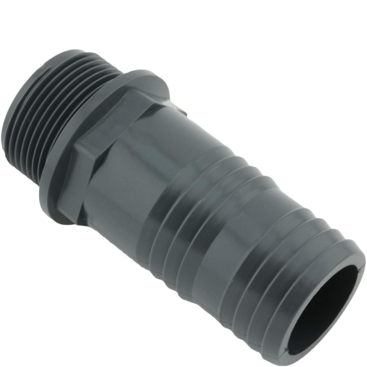 1 1/4" x 40 mm pvc sl.nippel m/utv.gj. afv - slettnippel ...