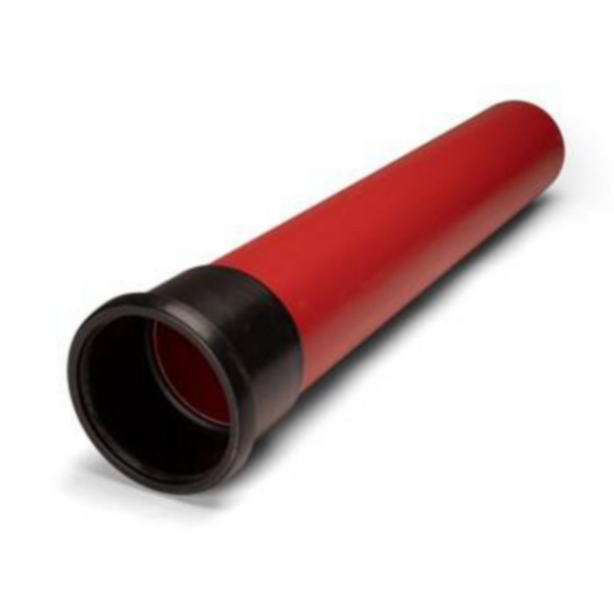 Pp kabelrør 200mm sn8 6m rød - pp kabelrør industriplast...