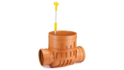 160 x 355 mm pp rettløpskum m/tilbakeslagsventil. helnor ...