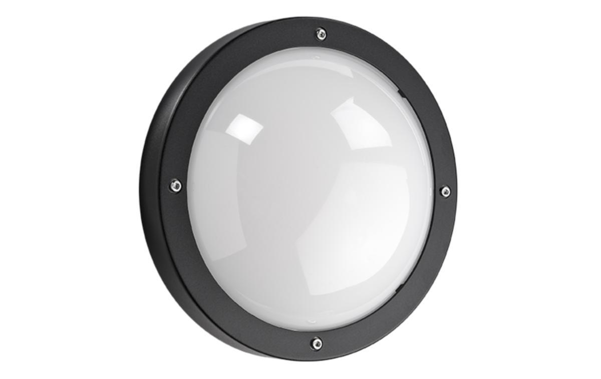 Primo sort 11.5w/1100lm led 3000k - tak og veggarmatur sg...