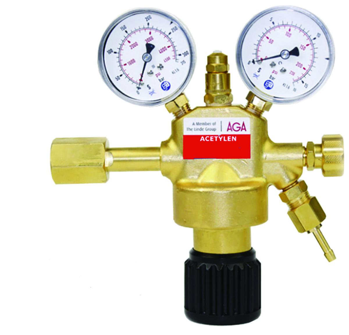 Flaskeregulator pro ac aga 1.5 bar - regulator pro acetyl...