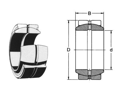 Lager skf ge 8 e - glidelager, leddlager, serie ge, hels...