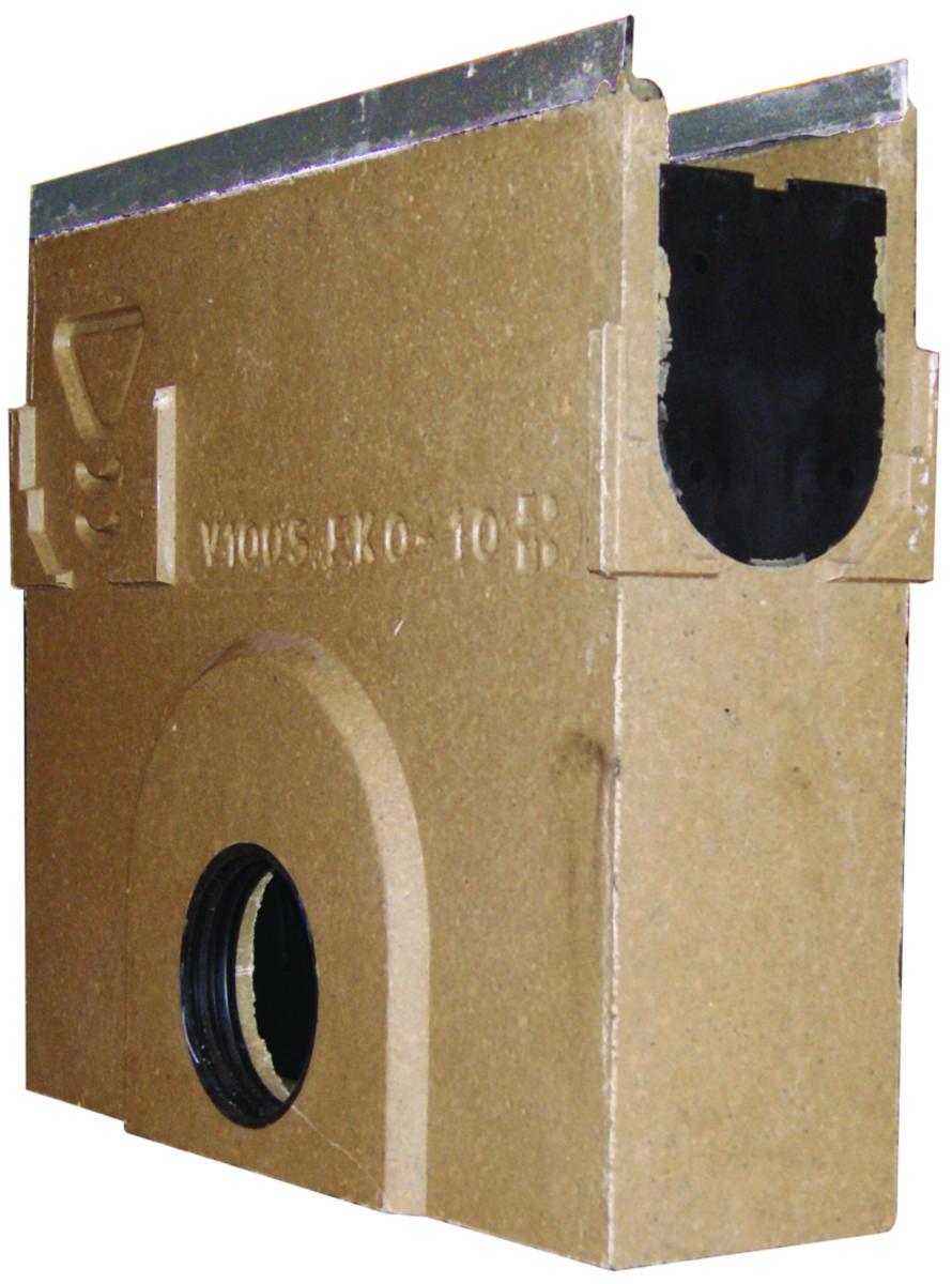 Aco multiline v100s sandfang 110mm utløp galv.kant. h=450...