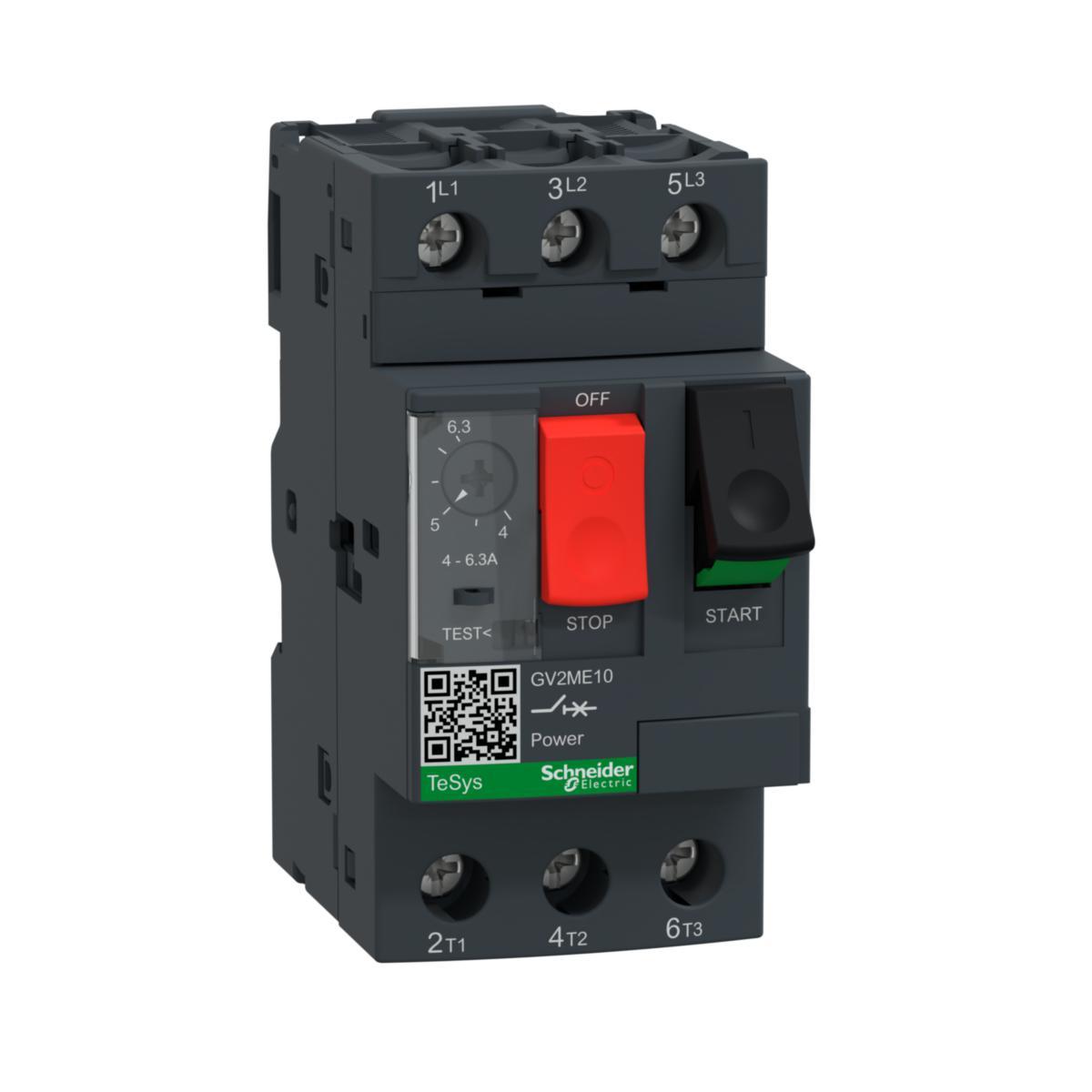 Motorvernbryter.gv2me10 4.0-6.3a - motorvernbryter schnei...