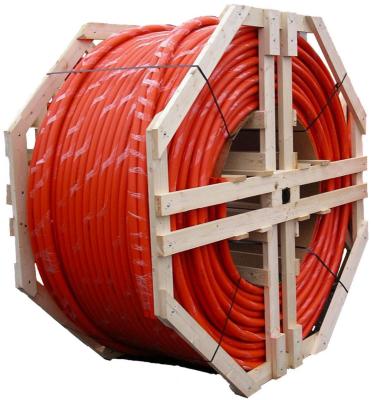 2 x 40mm dl fiberrør orange 750 mtr inkl. trommel - fiber...