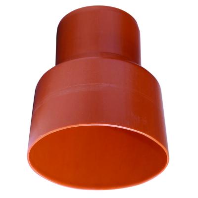 110 mm pvc overgang bet.spiss krympemuffe rødbrun pipeli...