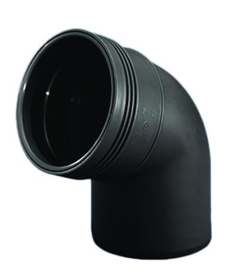 75 x 67° wafix pp bend sort - bend 67° svart, wafix | Ah...