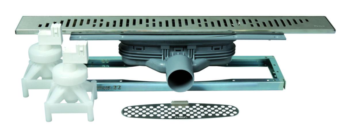 Purus line twist sluk sideutlø 50 mm x 900 mm - sluk med ...