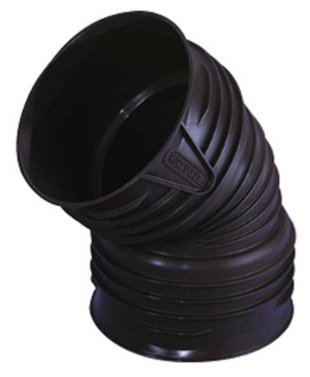 150 mm x 45° x-stream bend m/2 muffer wavin - x-stream b...